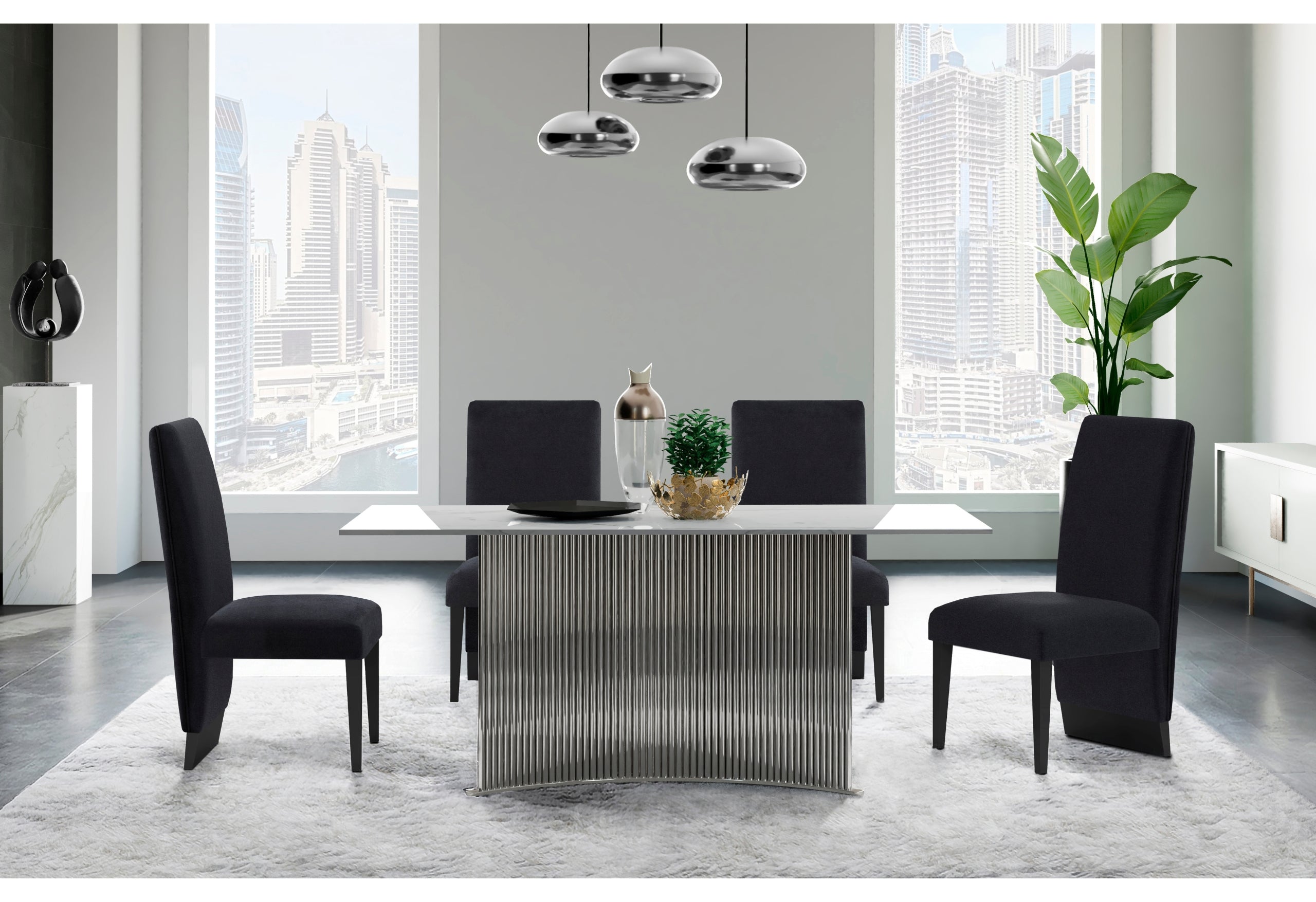 Judy DINING TABLE + 4 DINING CHAIRS – casabycoco