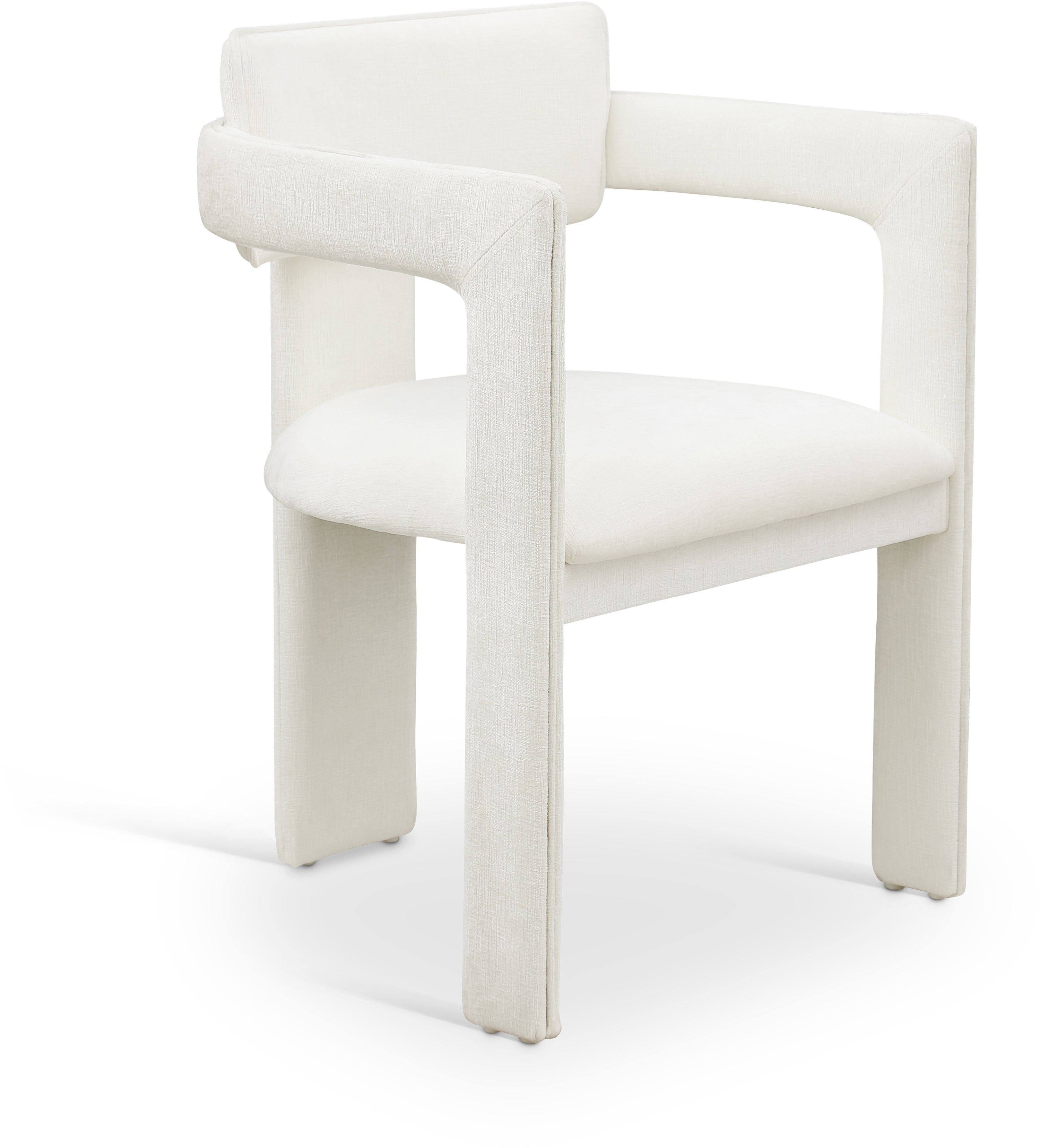 Genesis Cream Chenille Fabric Dining Chair – casabycoco