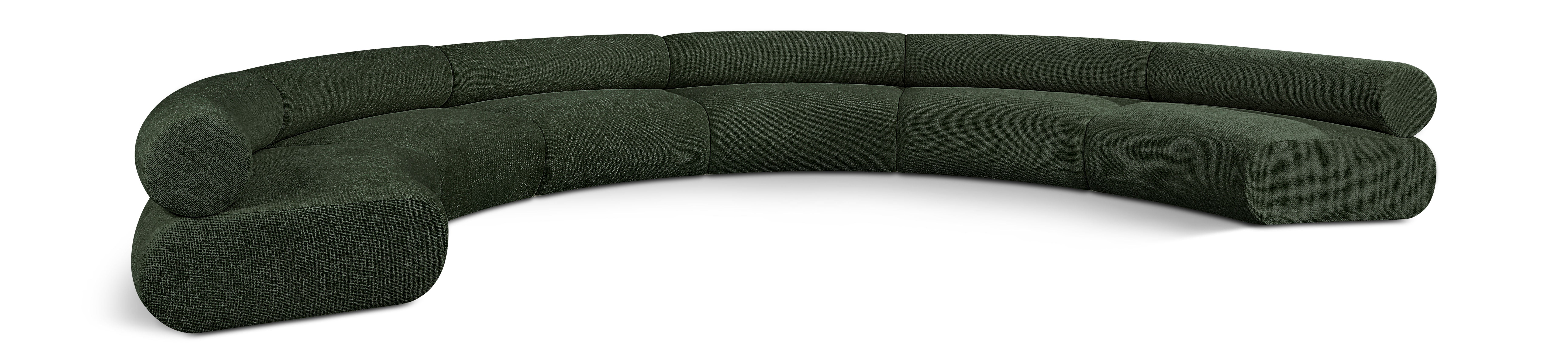 Shiloh Green Chenille Fabric Modular Sofa S6A – casabycoco