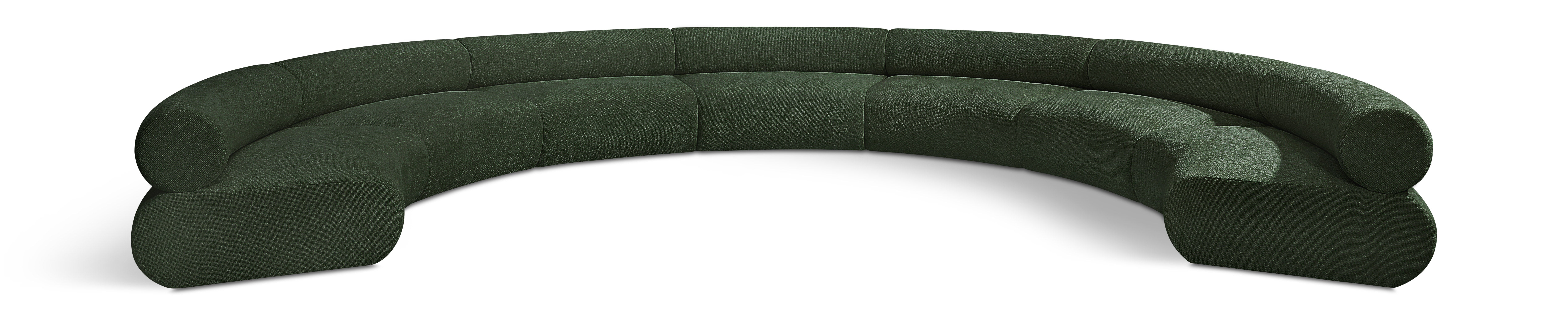 Shiloh Green Chenille Fabric Modular Sofa S7A – casabycoco