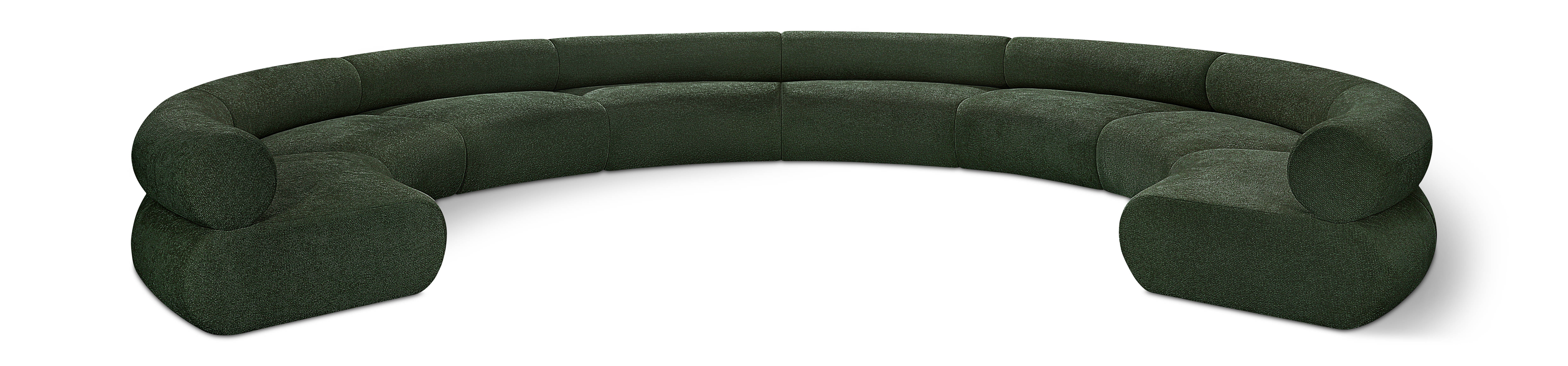 Shiloh Green Chenille Fabric Modular Sofa S8A – casabycoco