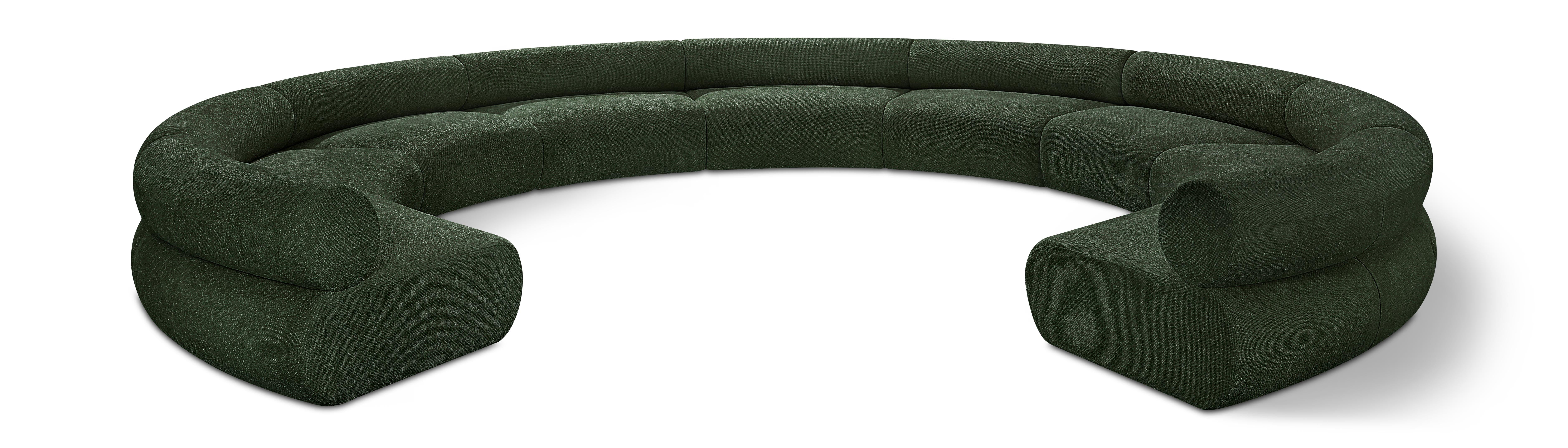 Shiloh Green Chenille Fabric Modular Sofa S9A – casabycoco
