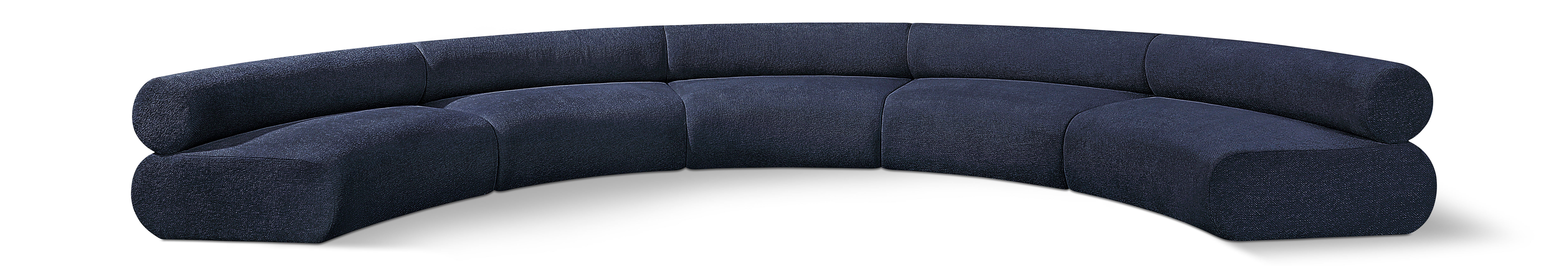 Shiloh Navy Chenille Fabric Modular Sofa S5A – casabycoco