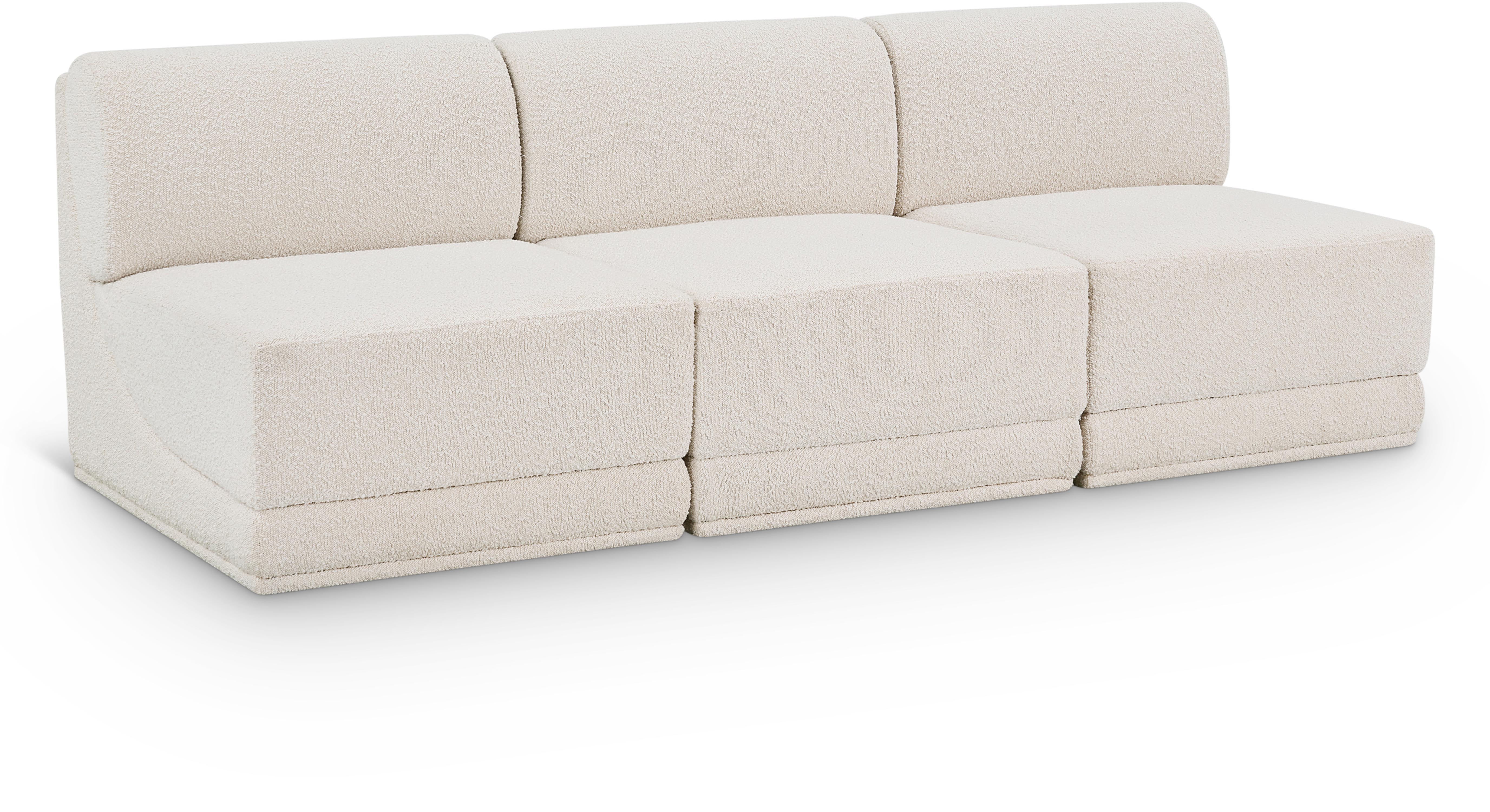 Rudy Cream Boucle Fabric Modular Sofa S90 – casabycoco