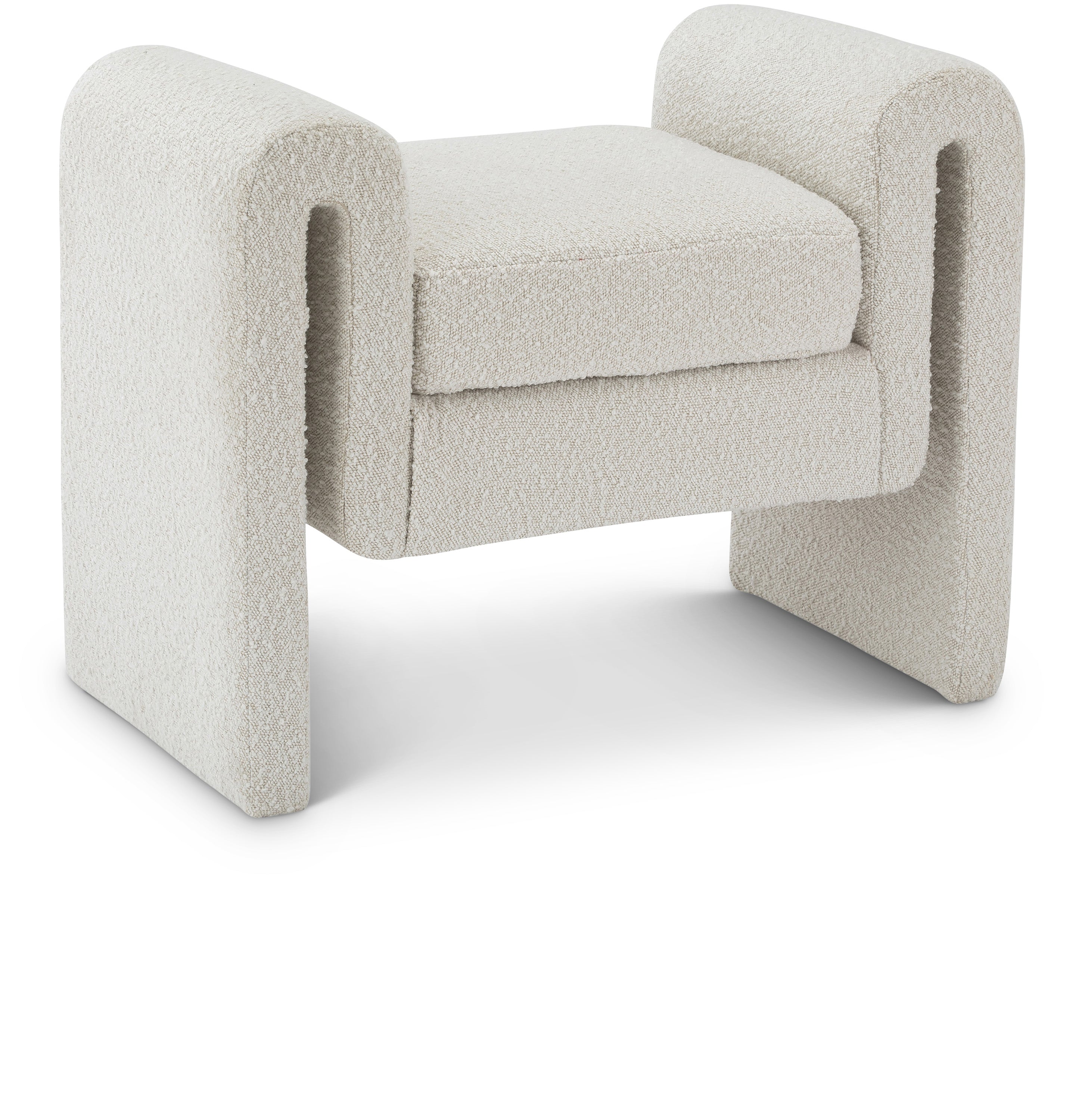 Kira Cream Boucle Fabric Bench Cream – casabycoco