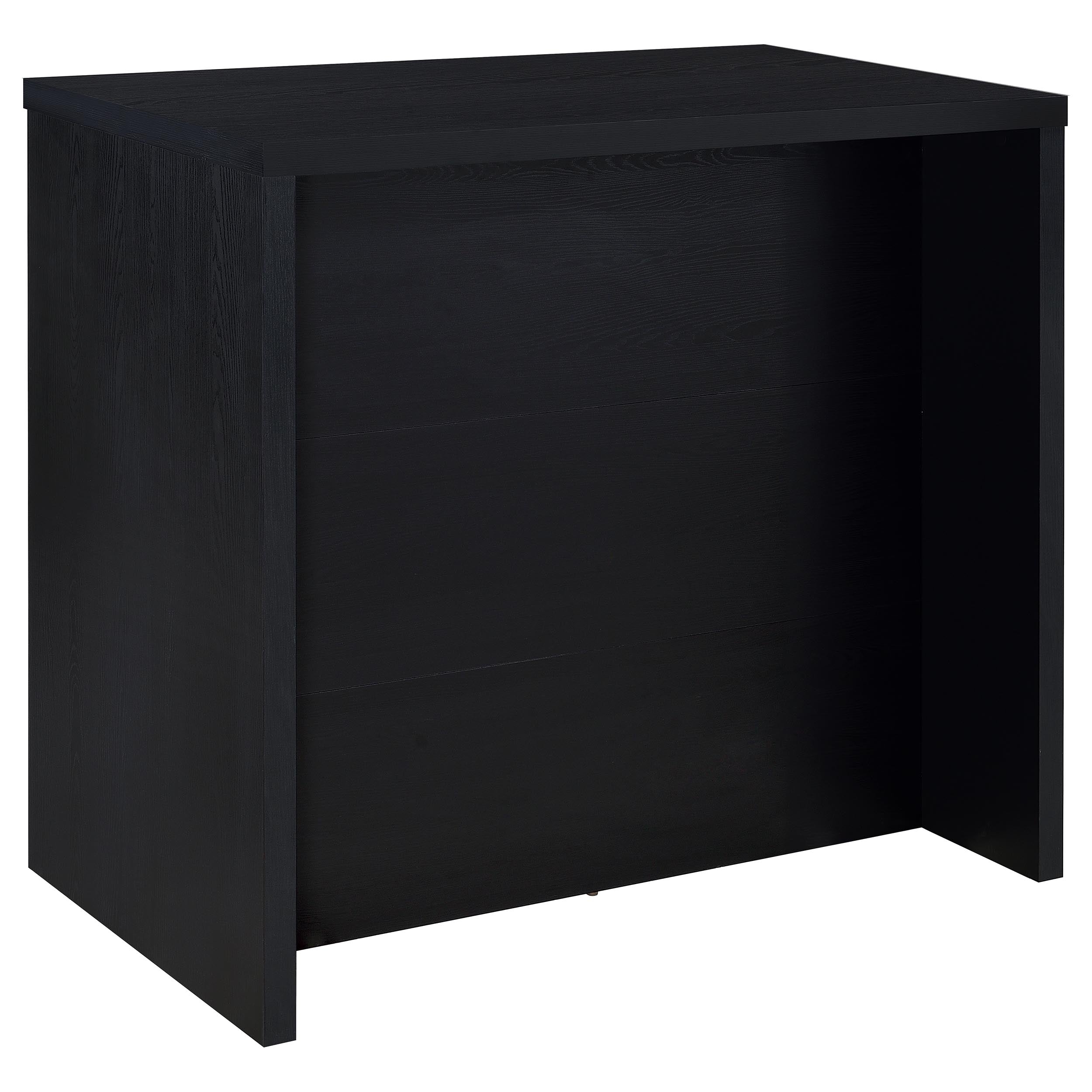 Ingrid Engineered Wood Freestanding Home Bar Black – casabycoco