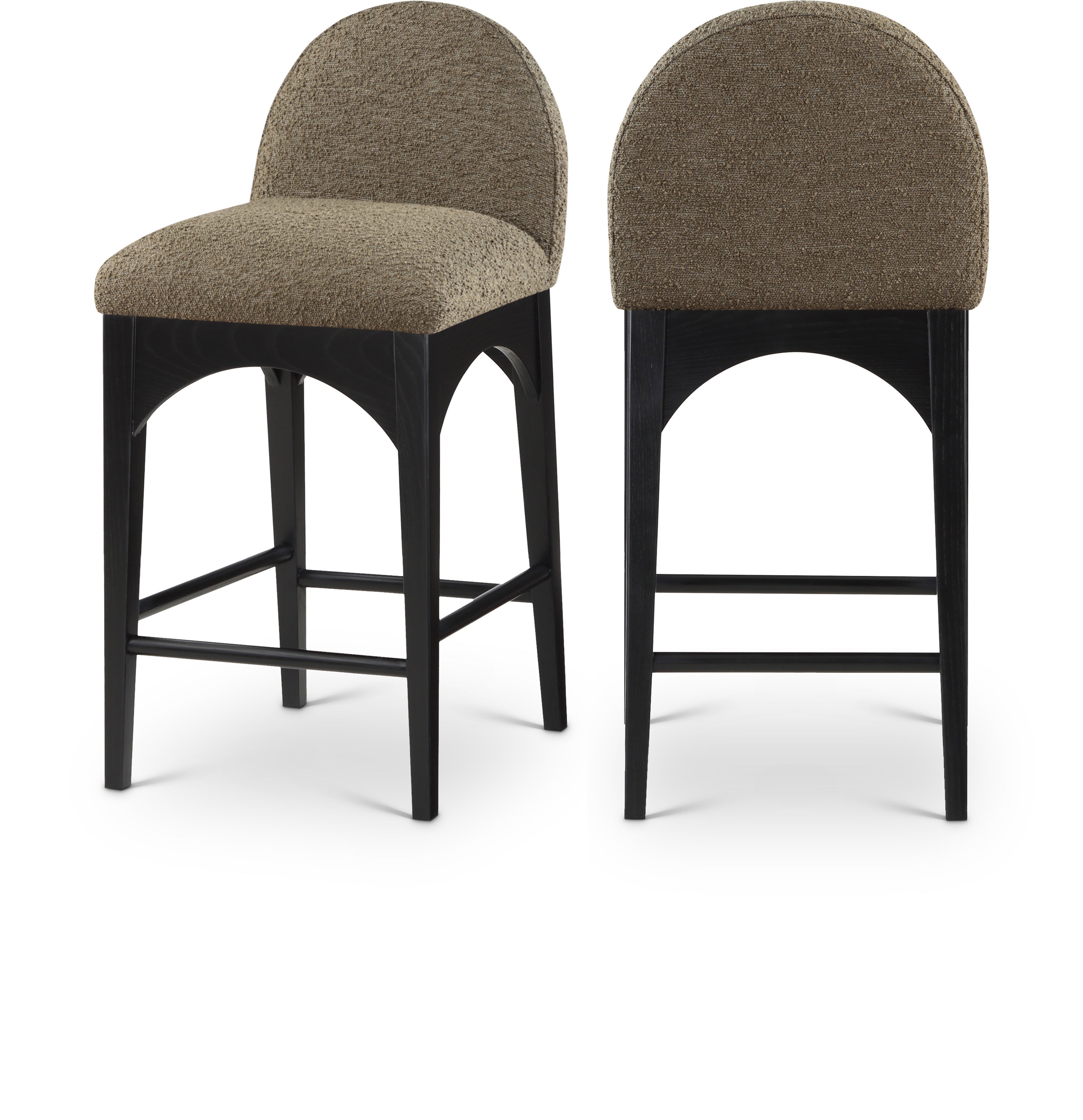 Carousel Olive Boucle Fabric Stool – casabycoco