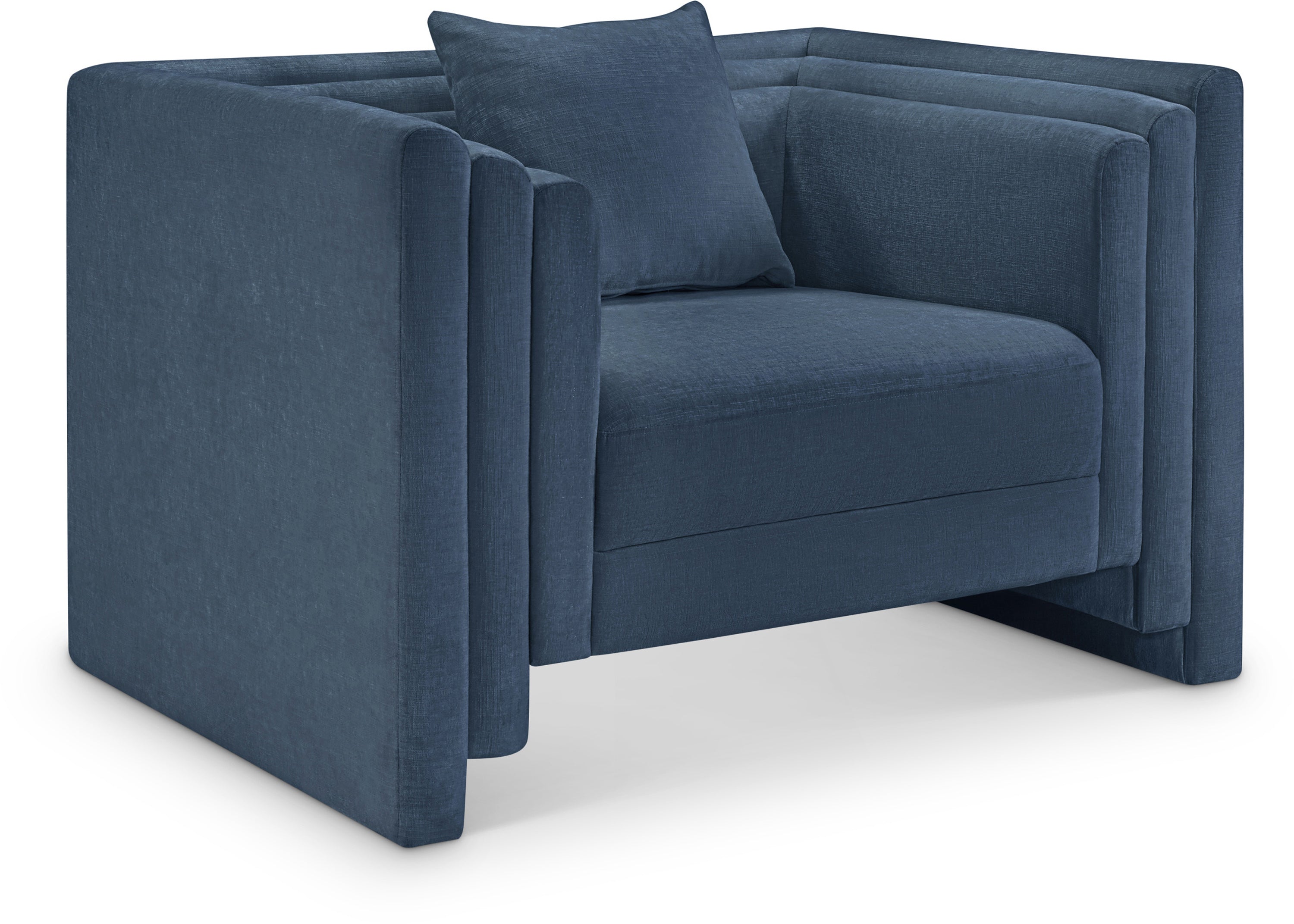 Anzio Light Blue Chenille Fabric Chair – casabycoco
