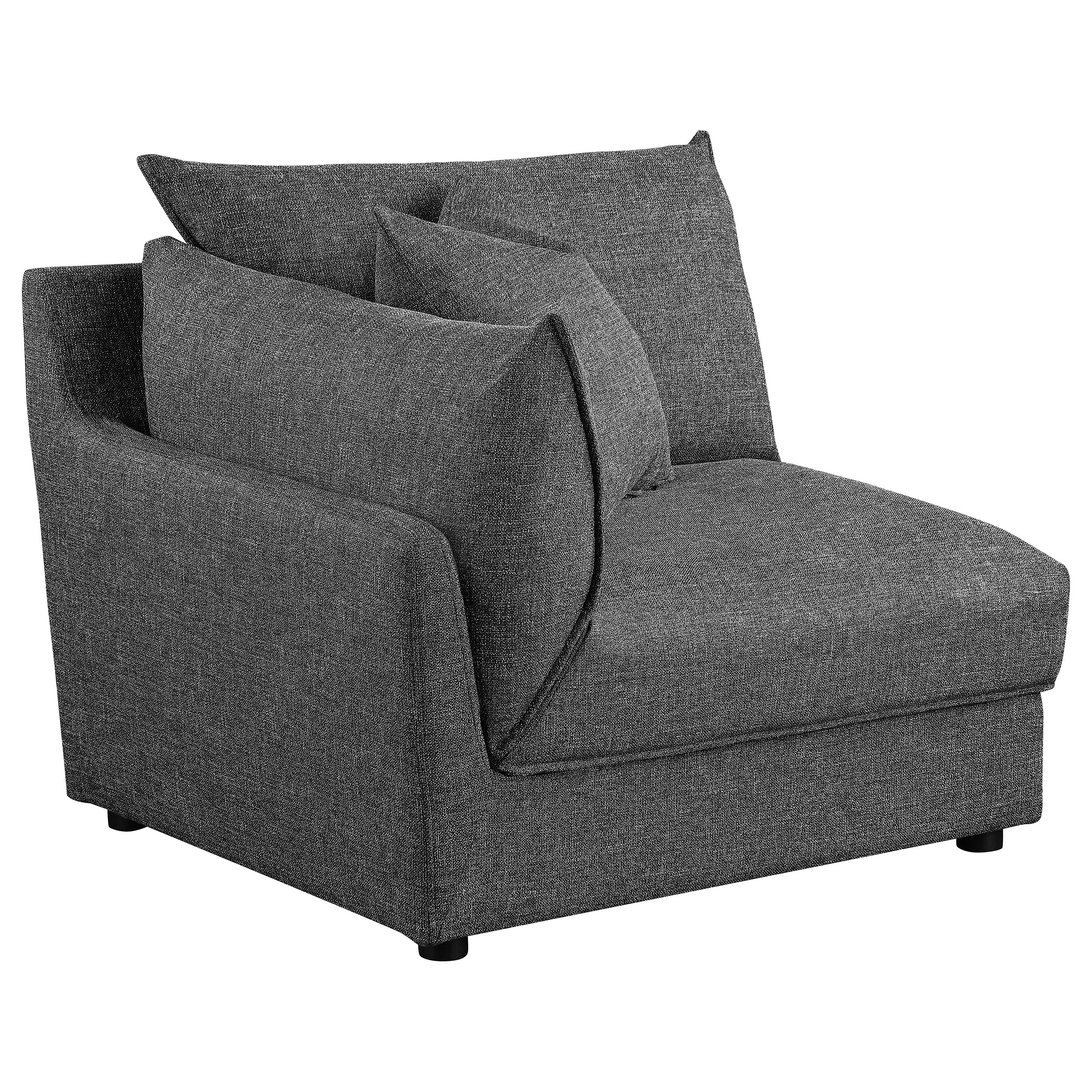 Basye Upholstered LAF Chair Barely BlackBarely Black – casabycoco
