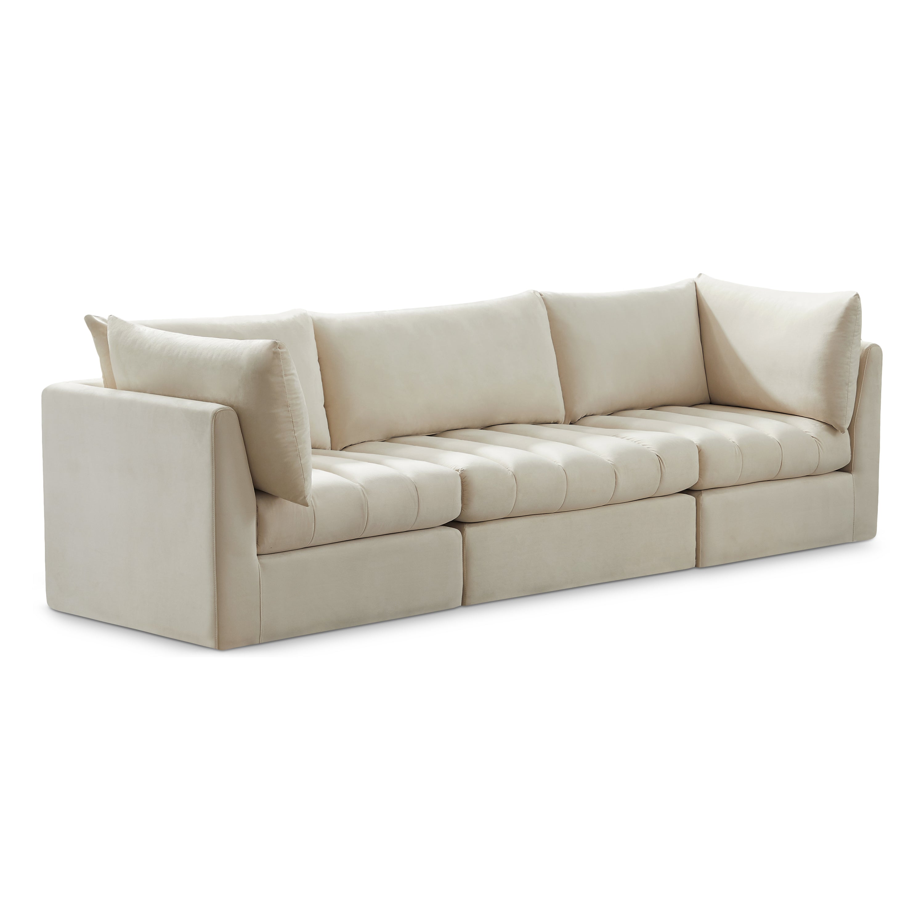 Acadia Cream Velvet Modular Sofa S103 – casabycoco