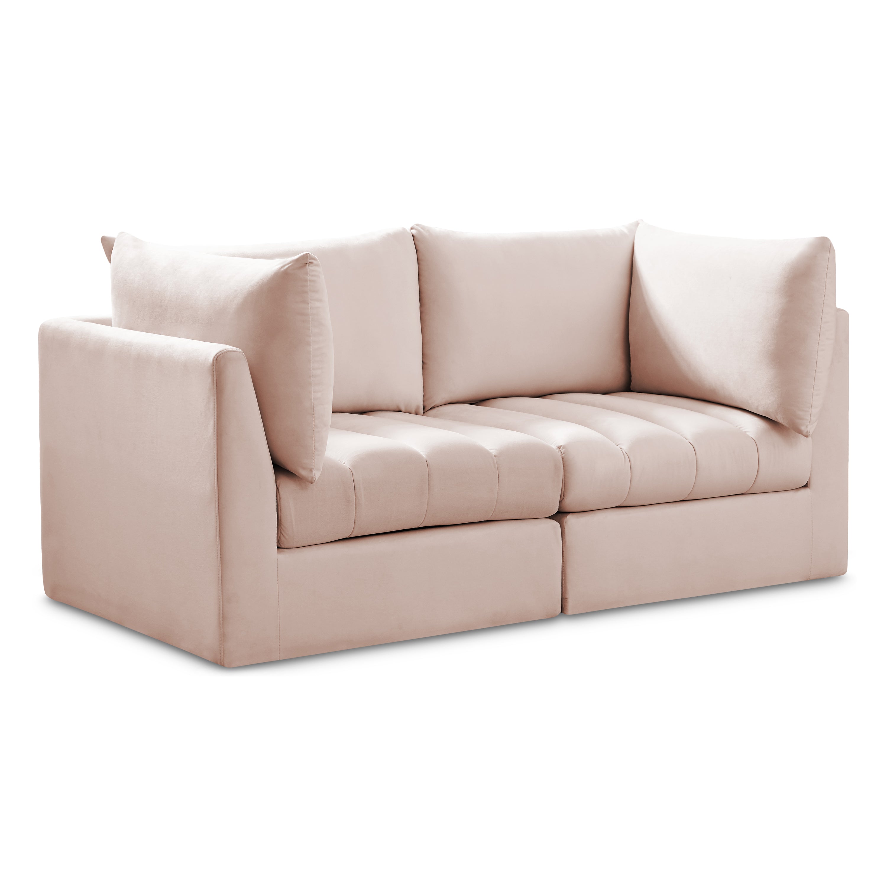 Acadia Pink Velvet Modular Sofa S66 – casabycoco