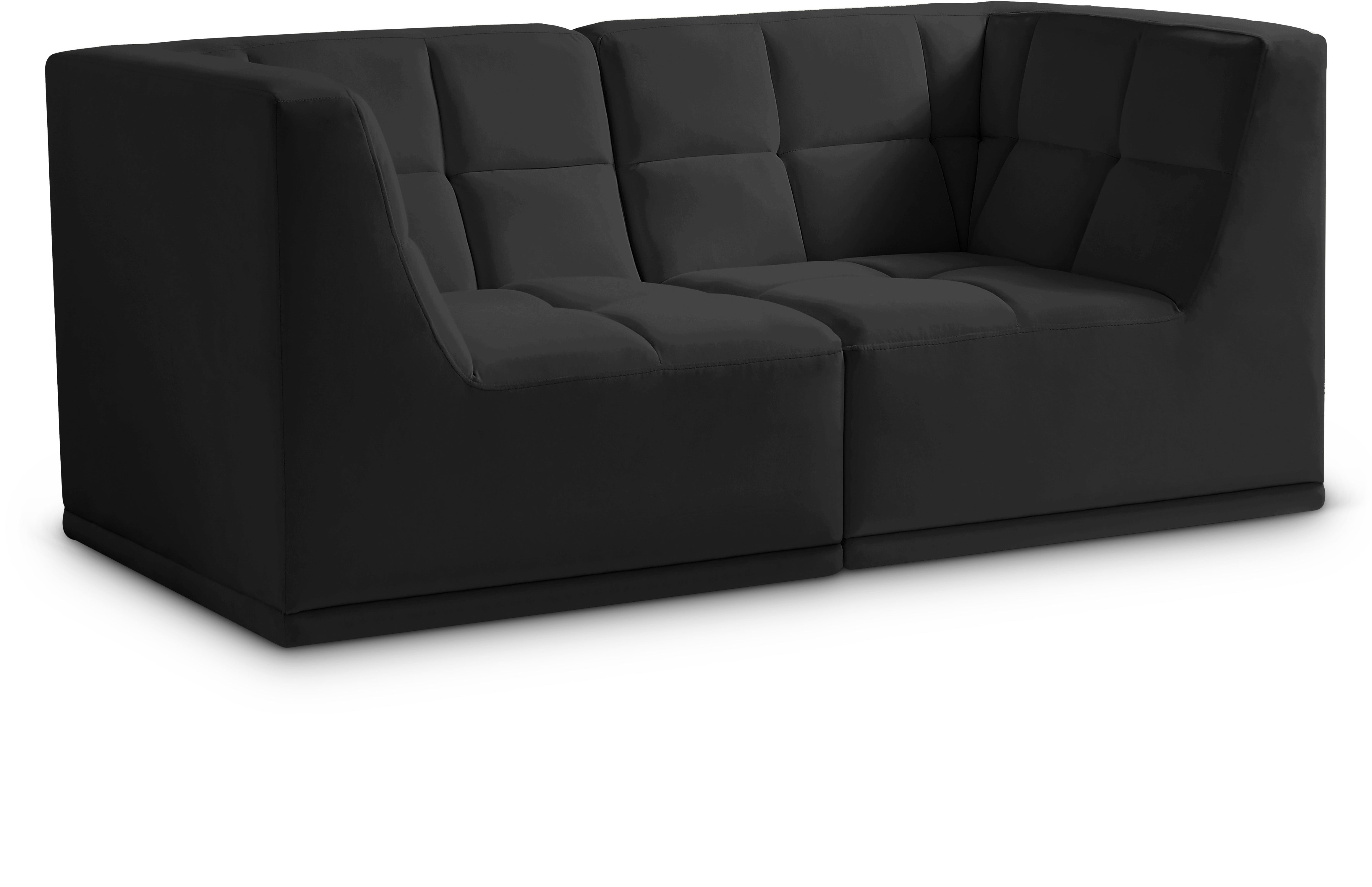 Destiny Black Velvet Modular Sofa S68 – casabycoco