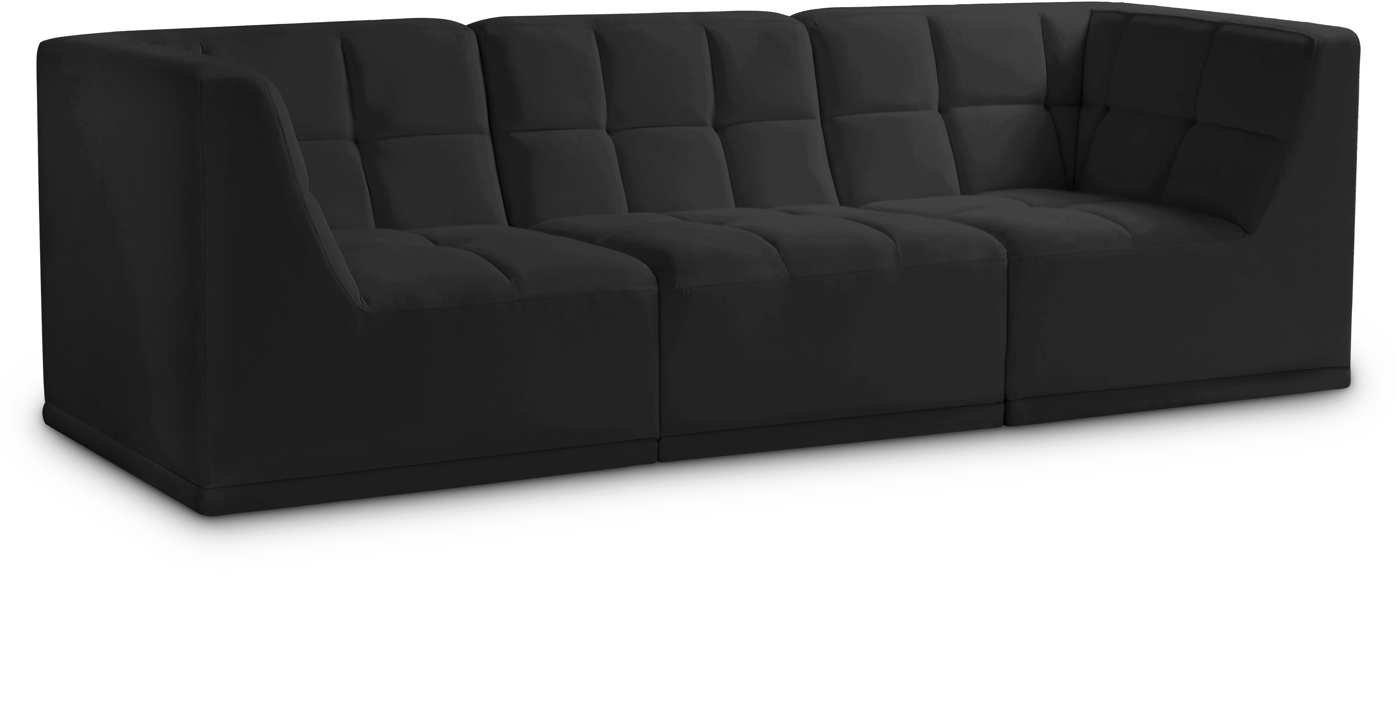 Destiny Black Velvet Modular Sofa S98 – casabycoco