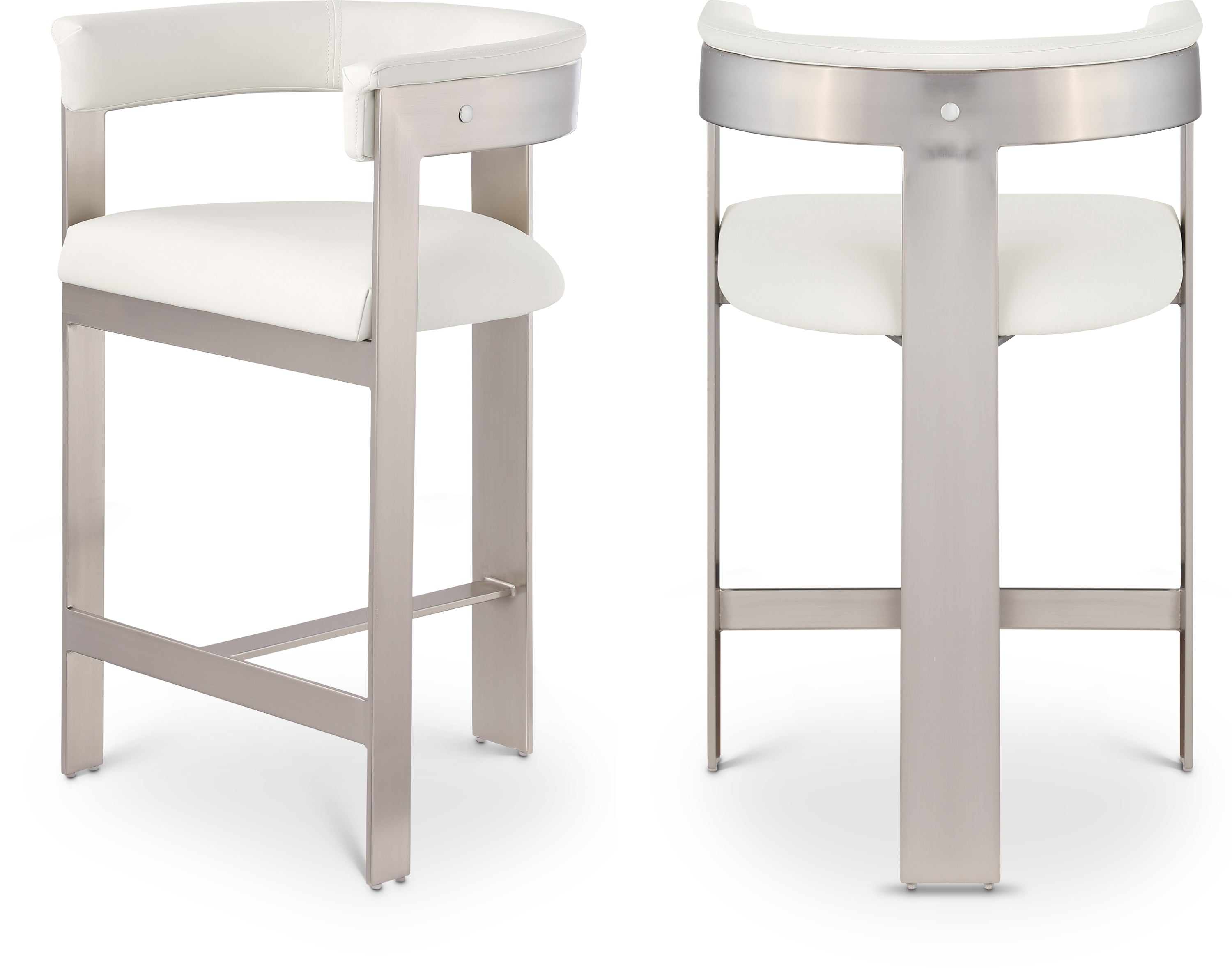 Bubble Cream Vegan Leather Counter Stool – casabycoco