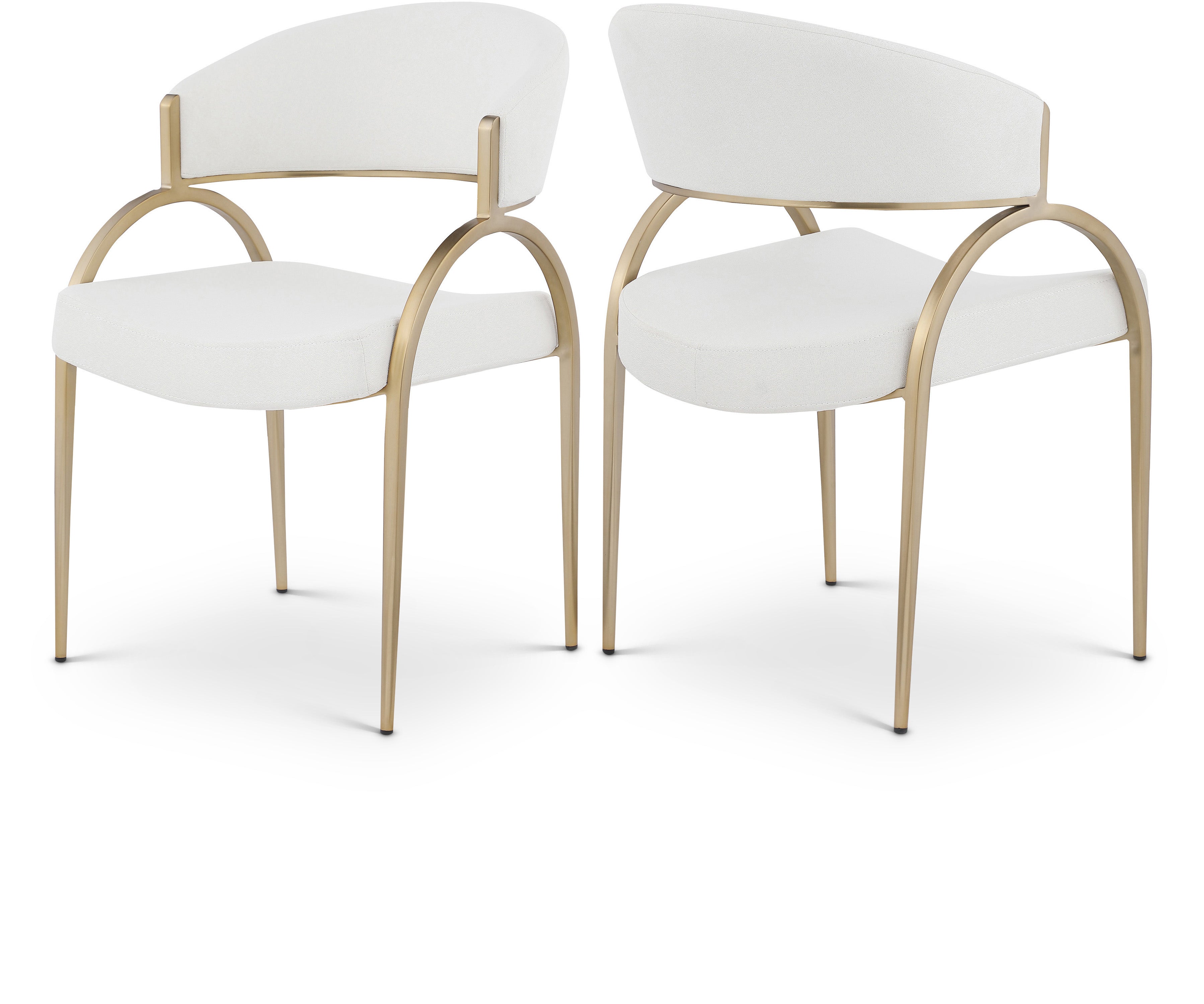 Collette Cream Linen Textured Fabric Dining Chair – casabycoco